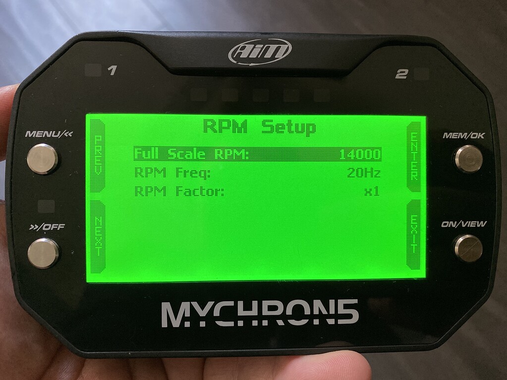 Mychron 5 setup for a Vortex ROK GP - 2 Stroke Kart Engine Forums ...